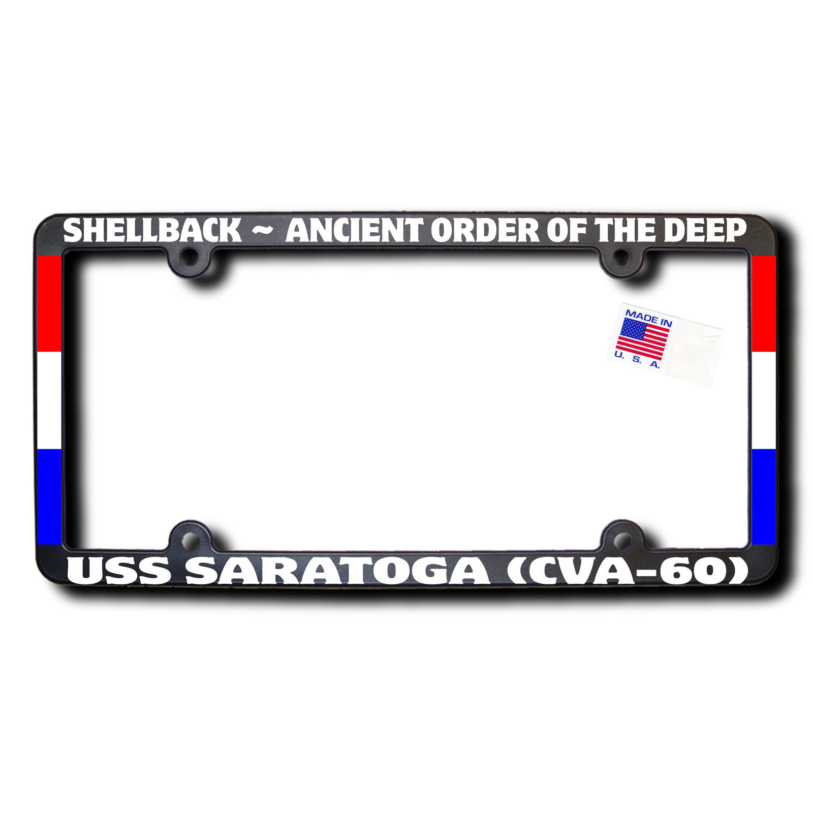 Shellback USS SARATOGA (CVA-60) License Frame with Ribbons | eBay