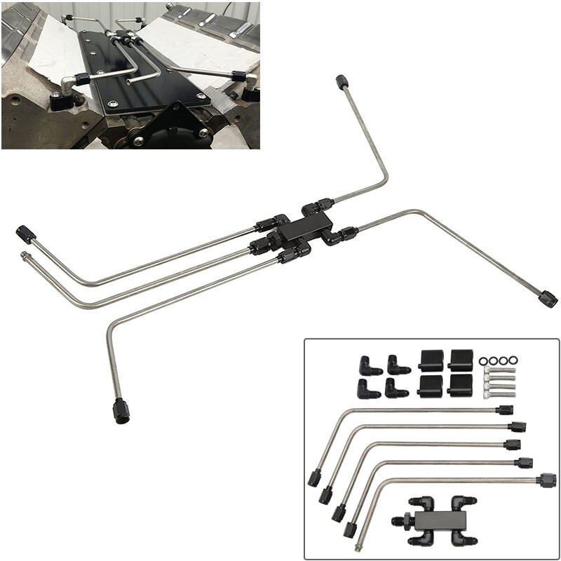 Stainless Steel Complete Coolant Crossover Steam Vent Kit Parts For LS1 ...