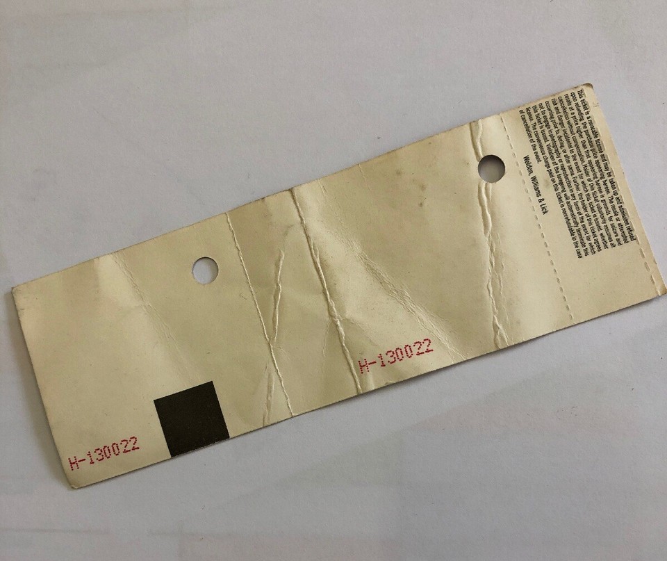 TESLA Ticket Stub - Irvine Meadows, USA 1992 - UK Seller - Rare ...