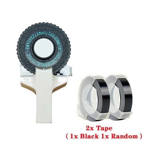 Manual 3D Label Maker Typewriter Printer Embossing DIY Machine with ...