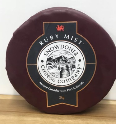 Snowdonia Cheese Company Ruby Mist 2kg Mature Cheddar With Port ...