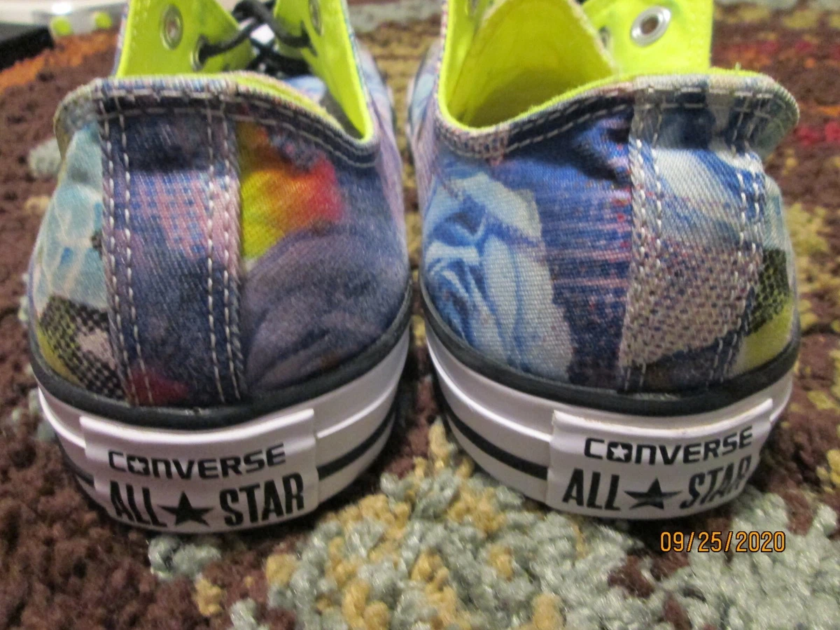 Converse All Star Low Tops Neon Blue