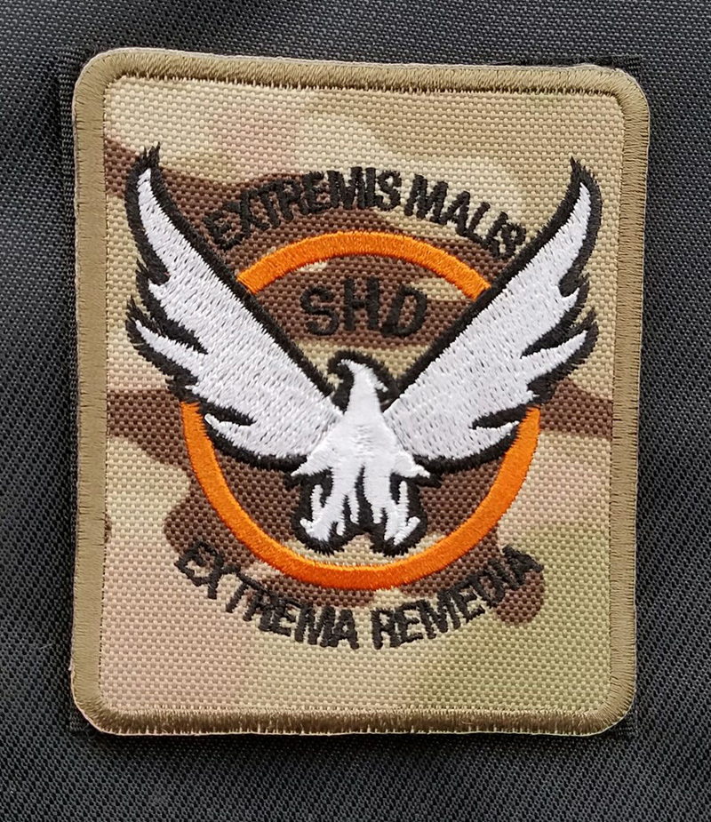 THE DIVISION SHD GAME COSPLAY TACTICAL EMBRODIERED HOOK LOOP PATCH CP ...