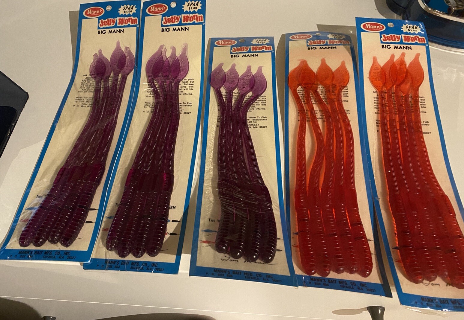 New Old Stock Vintage Big Mann Jelly Worms 9 inch -lot of 5 Packs | eBay