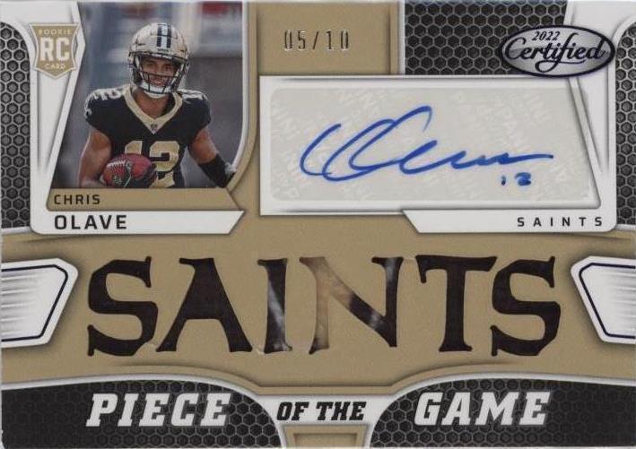 2022 Panini Certified - Piece of the Game Signatures Chris Olave #PGS ...