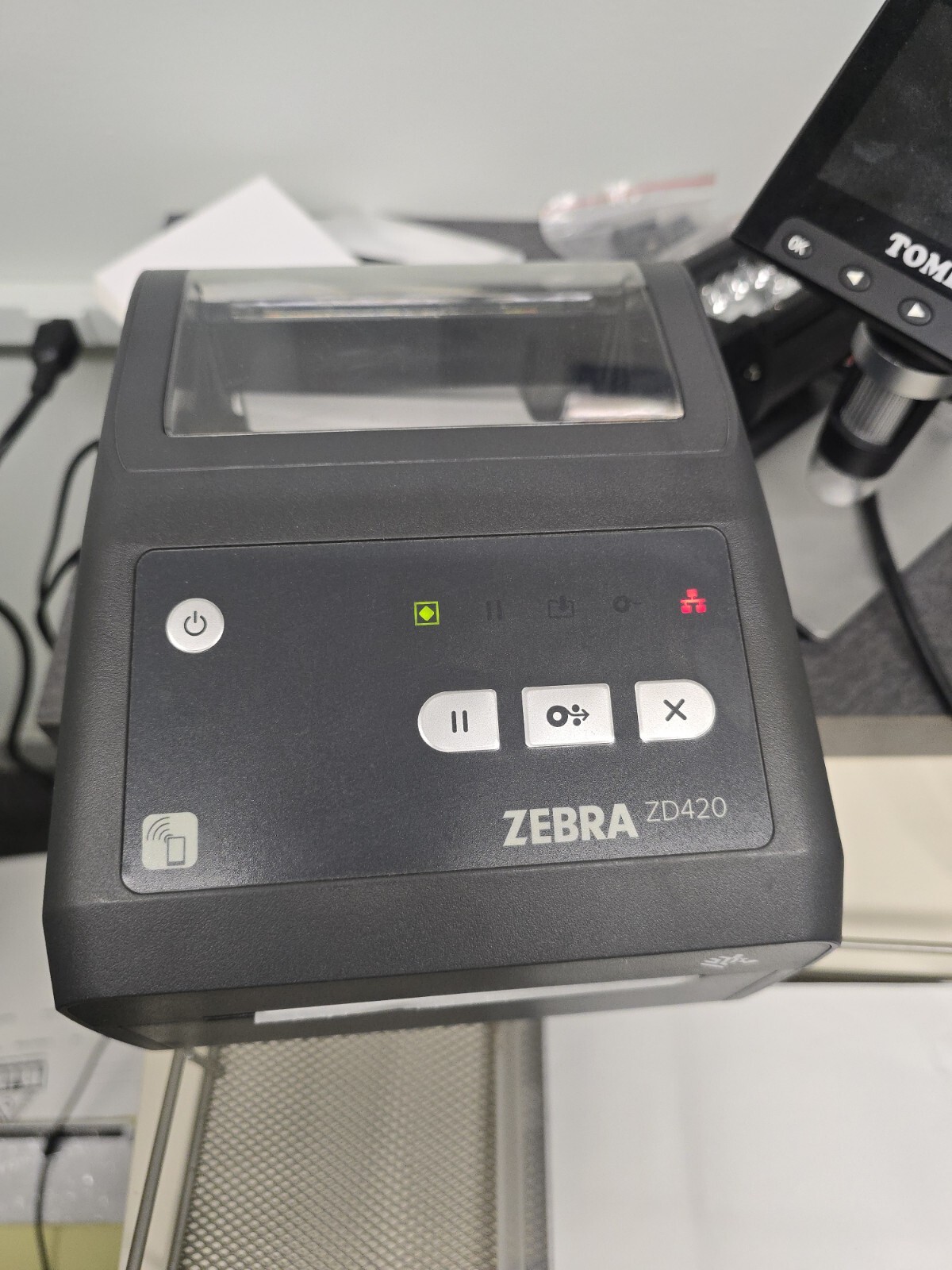 Zebra ZD421 Direct Thermal Printer 203dpi USB/USB Host/Wi-Fi/BT ZD42042 ...