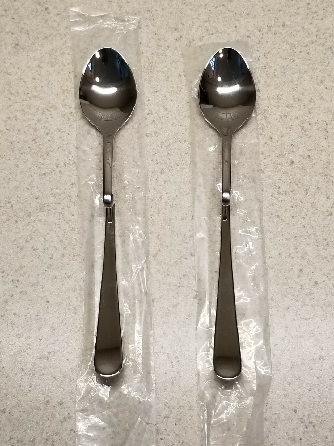 CHROMSTAHL ROSTFREI STAINLESS FLATWARE PAIR OF 7" LATTE SPOONS NEW ...