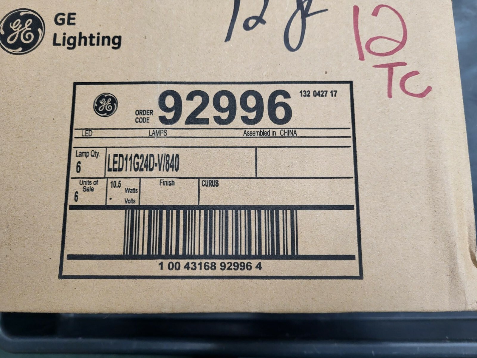 LED - GE CURRENT LED11G24d-V/840 LED Bulb, Vertical,4000K,1050 lm,10.5W ...