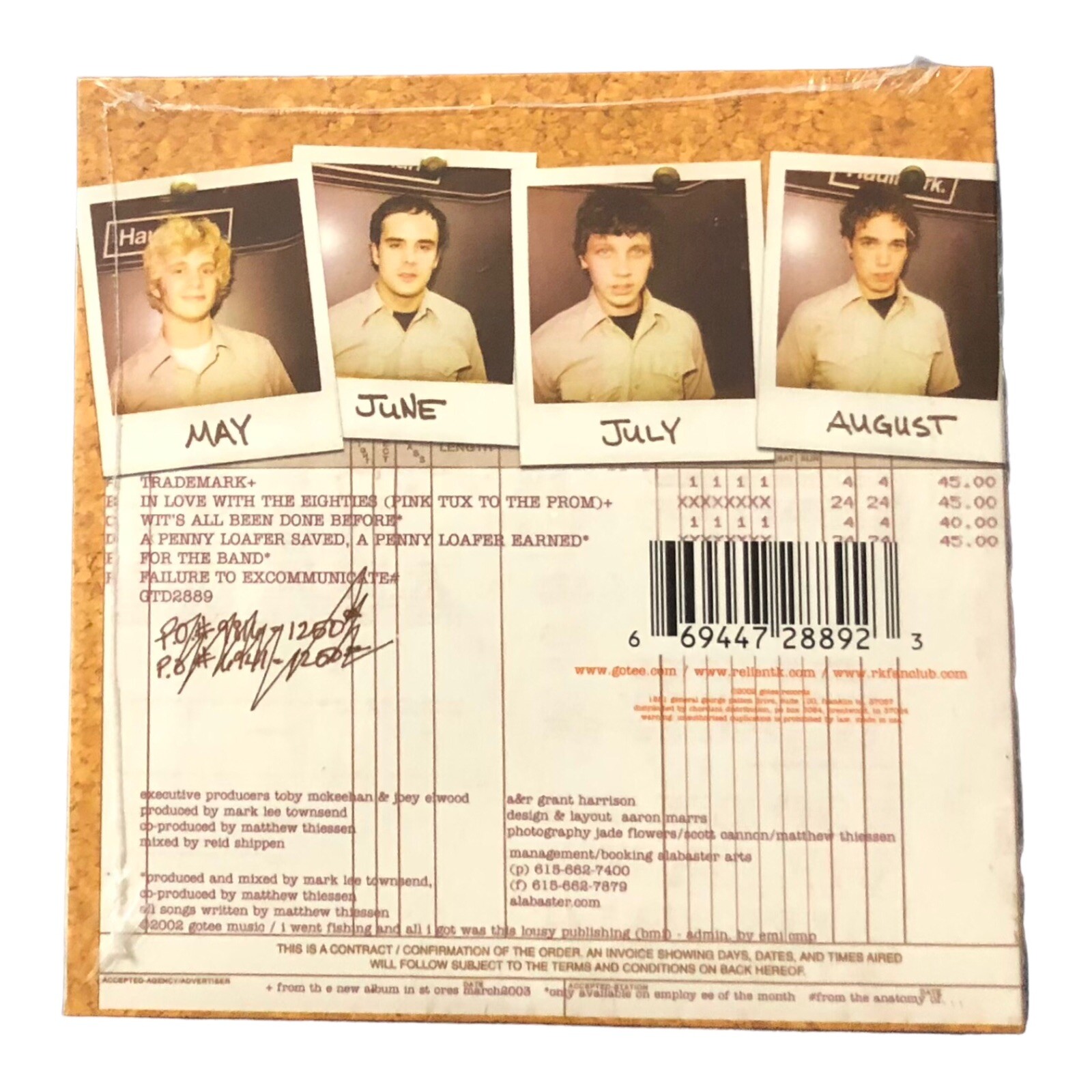 The Anatomy of the Tongue in Cheek [Limited] by Relient K (CD, Dec-2002 ...