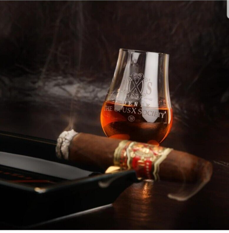 OPUS X SOCIETY ARTURO FUENTE DON CARLOS GLENCAIRN WHISKEY SCOTCH GLASS ...