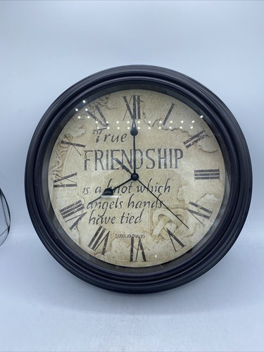 12" Diameter Wall Clock - Face 9" W/Sentiment of Life Moments (see desc ...