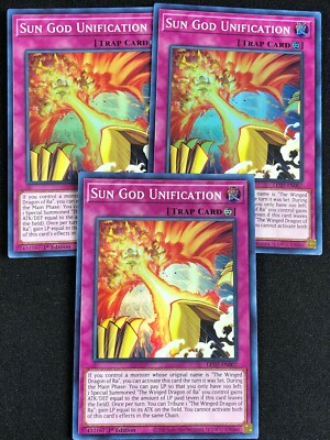 YUGIOH SUN GOD UNIFICATION LED7-EN007 1ST SUPER X3 NM | eBay