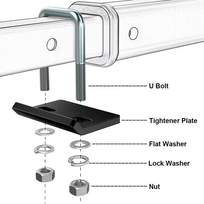Stabilizer Tow Bar Hitch Tongue Anti Rattle Bracket Tightener Caravan ...