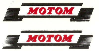 Coppia Autocollants Logos Réservoir Motom 48 AD990012 | eBay