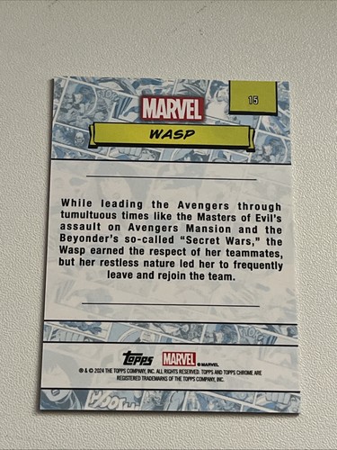 2024 Topps Chrome Marvel #15 Wasp | eBay