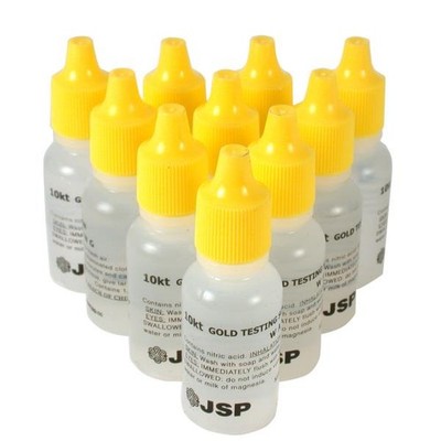 10K Gold Testing Solution Acid 1/2 Fluid Oz 10 Bottles Jewelers Tools ...