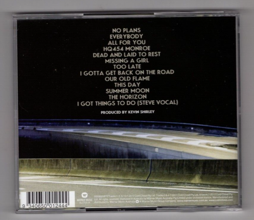 Cold Chisel - No plans CD Signed 13 tracks Rare- 2012 Warner - Made in ...