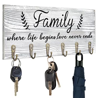 Key Holder for Wall Decorative Key Hooks for Wall Key Hanger for color ...