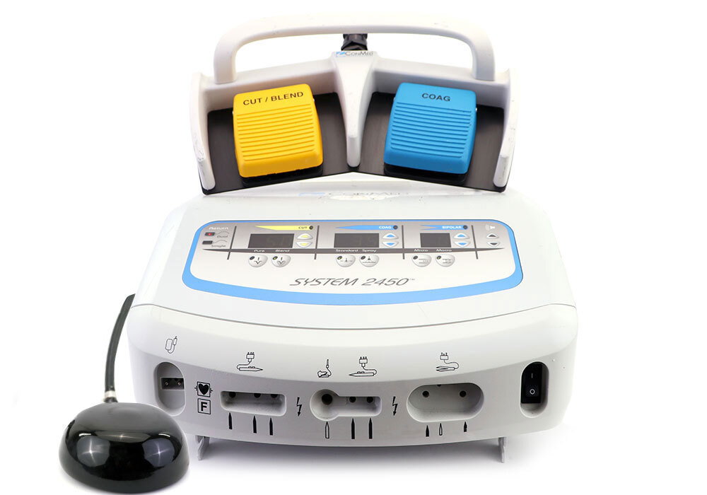 ConMed 2450 Electrosurgical Unit with Mono and Bipolar Foot Pedals | eBay
