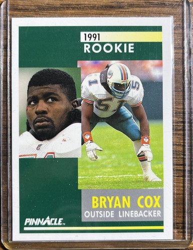 BRYAN COX 1991 PINNACLE 308 RC ROOKIE MIAMI DOLPHINS | eBay