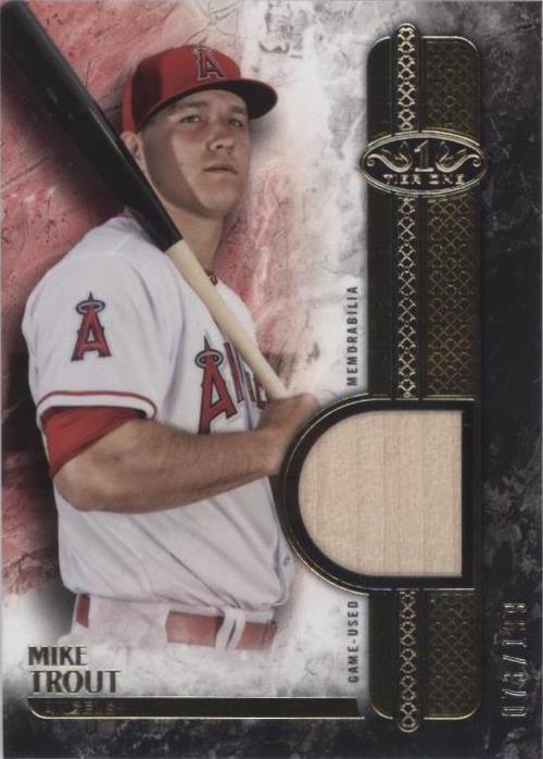 2016 Topps Tier One - Relics Mike Trout #T1R-MTR /199 (MEM) for sale ...
