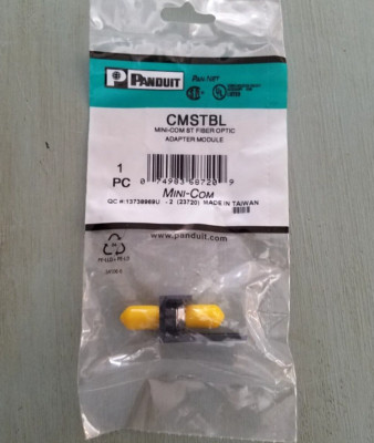 CMSTBL Panduit Module With One ST Multimode Fiber Optic Adapter | eBay