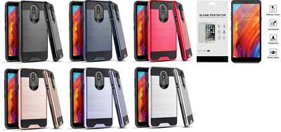 For LG Tribute Royal LM-X320PM Metallic Slim Hybrid Case Cover ...