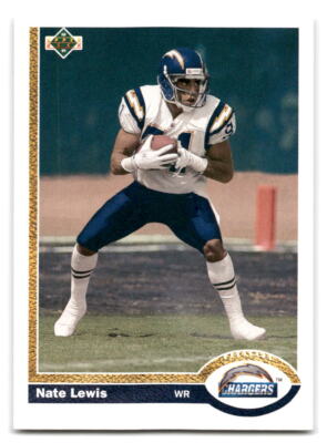Nate Lewis 1991 Upper Deck #599 San Diego Chargers FOOTBALL | eBay
