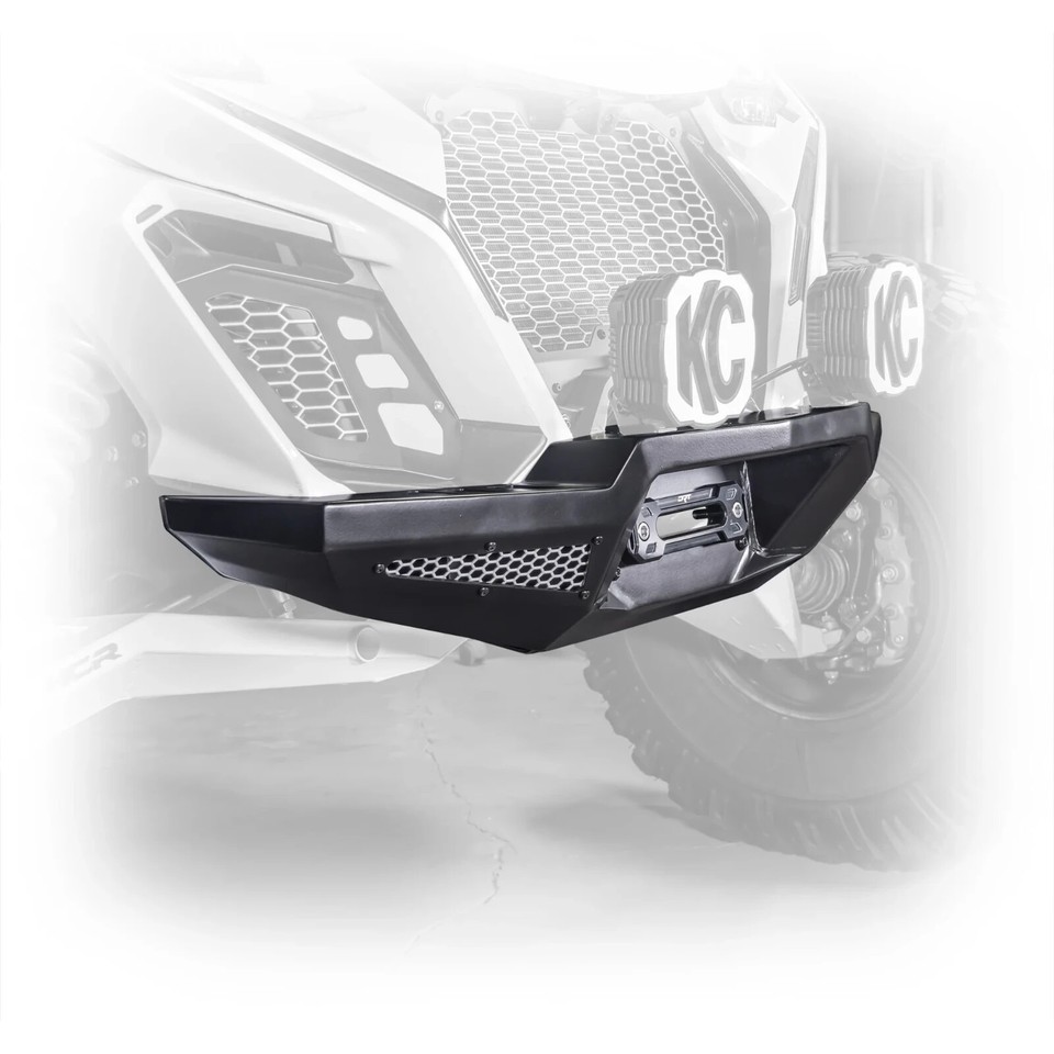DRT Front Winch Bumper Guard W Mesh Inserts Black Fits: CAN-AM MAVERICK ...