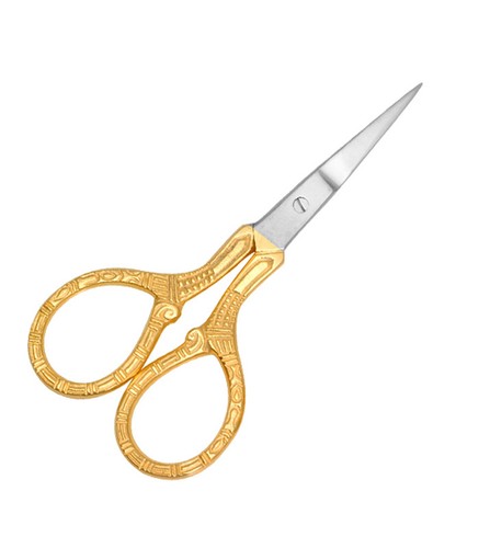 Multi Purpose Fancy Scissors 3" 3.5" 4" - Gold Plated - Fancy Sewing ...