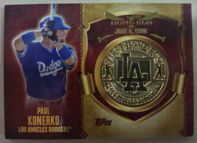 2015 Topps PAUL KONERKO MLB Dodgers FIRST HOME RUN MEDALLION Card! FREE ...