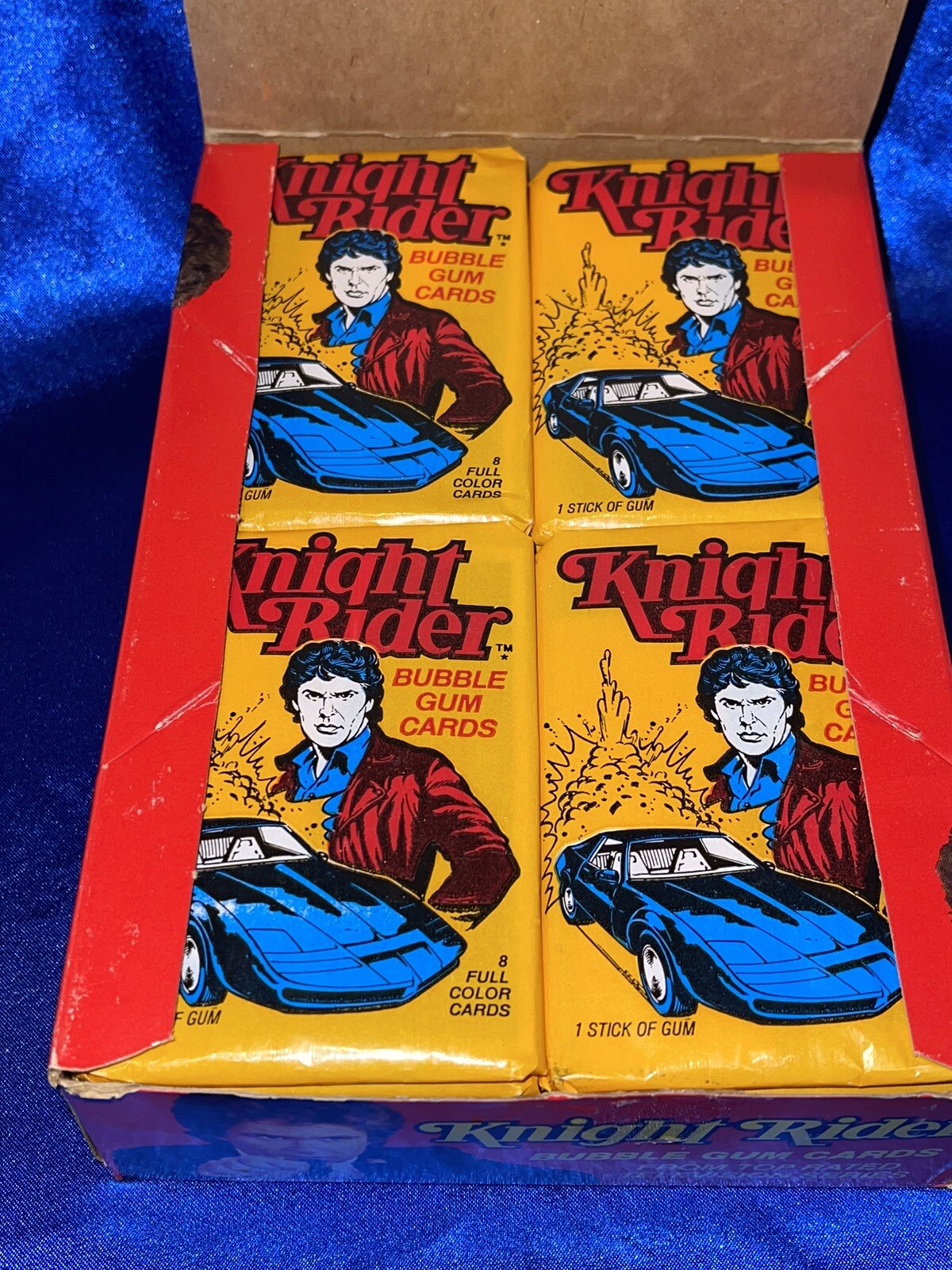 WOW! 1982 KNIGHT RIDER TRADING CARDS FULL BOX 36 UNOPENED WAX PACKS ...