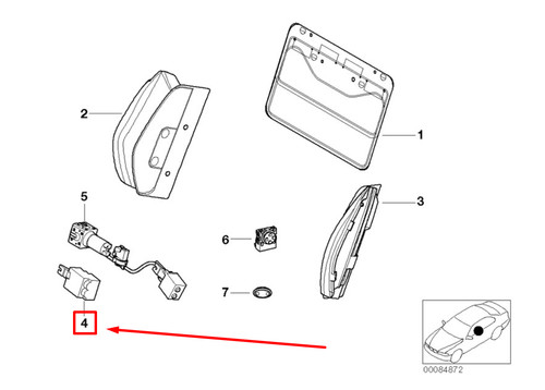 NEW BMW 3 E46 FRONT SEAT LUMBAR VALVE UNIT 8385631 67668385631 ORIGINAL ...
