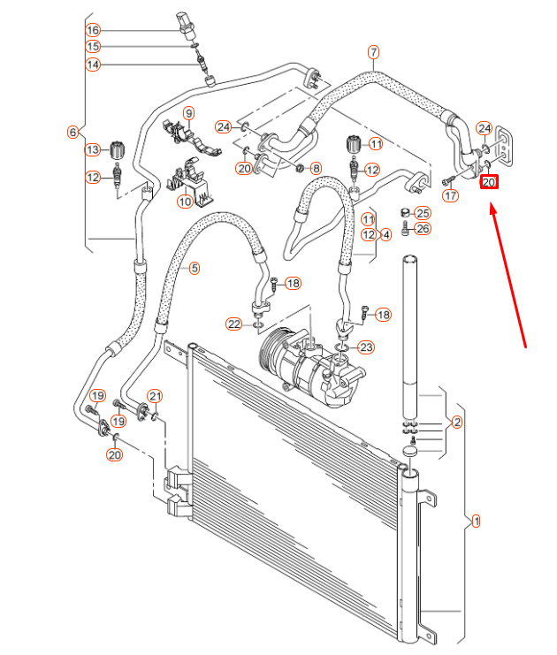 AUDI A3 8V A / C Kältemittelrohr O-Ring 4D0260749B NEUES ECHTES | eBay