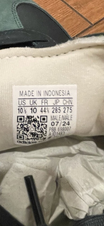 adidas Originals SAMBA OG 10.5 Men’s ID1483 Shadow Green / Cream White ...