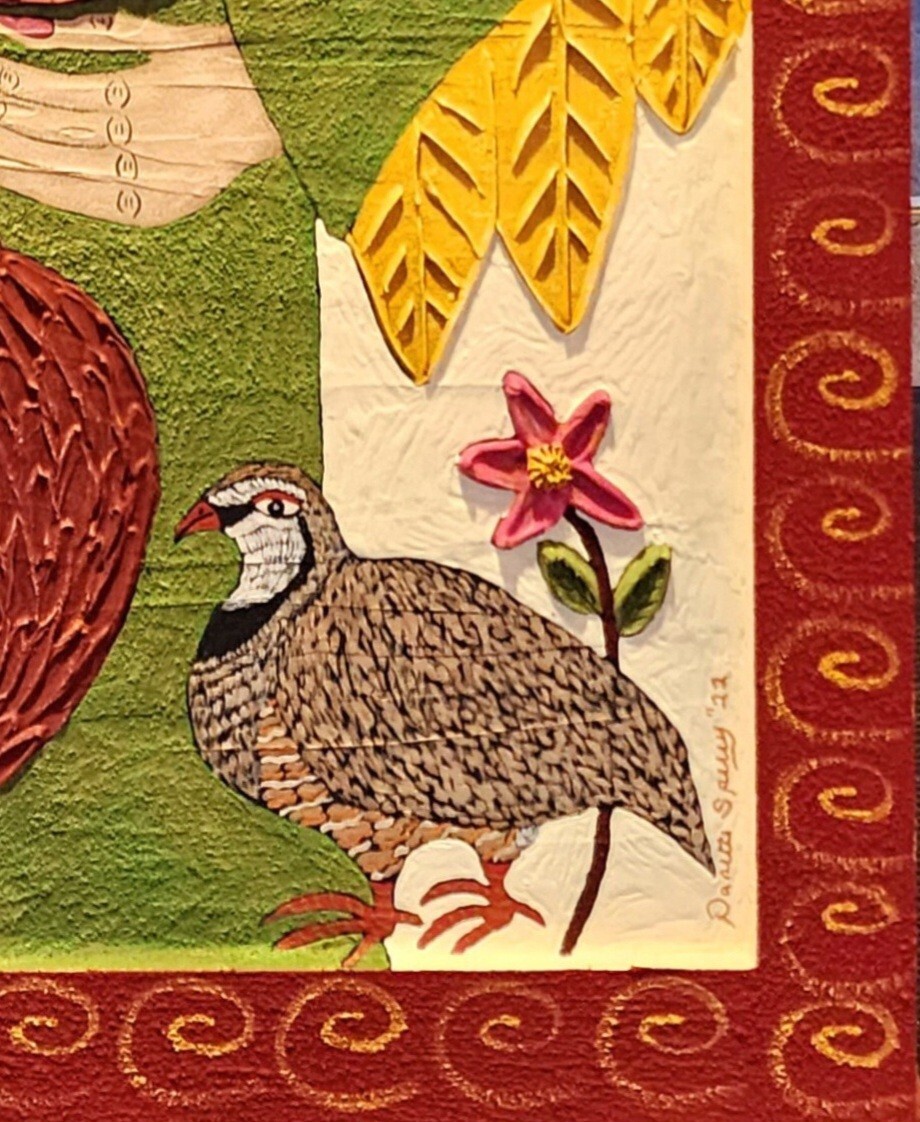 Danette Sperry Southern Primitive Folk Art ANGEL Painting "ANGEL Of The ...