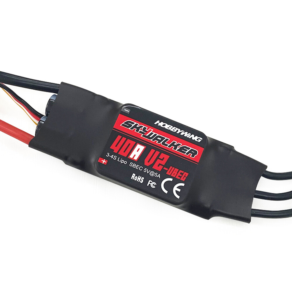HobbyWing Skywalker 40A V2 Brushless ESC 2-4S For RC Airplanes ...