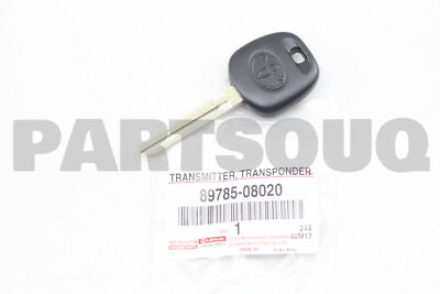 8978508020 Genuine Toyota TRANSMITTER, TRANSPONDER KEY MASTER 89785 ...