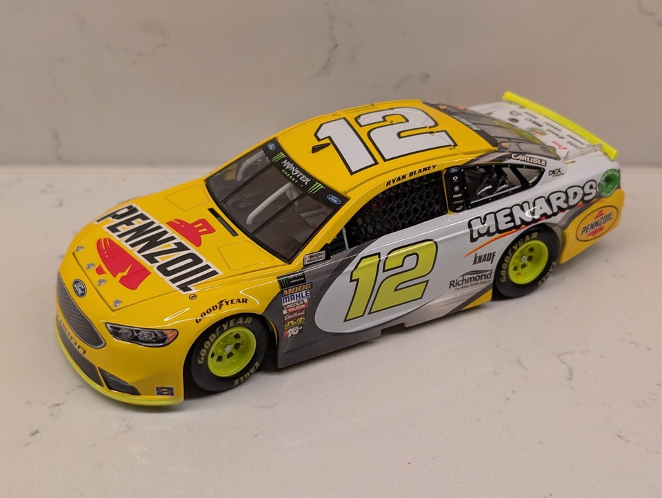2018 Ryan Blaney #12 Menards/Pennzoil - 1/24 Scale ARC Diecast - Penske Racing | eBay