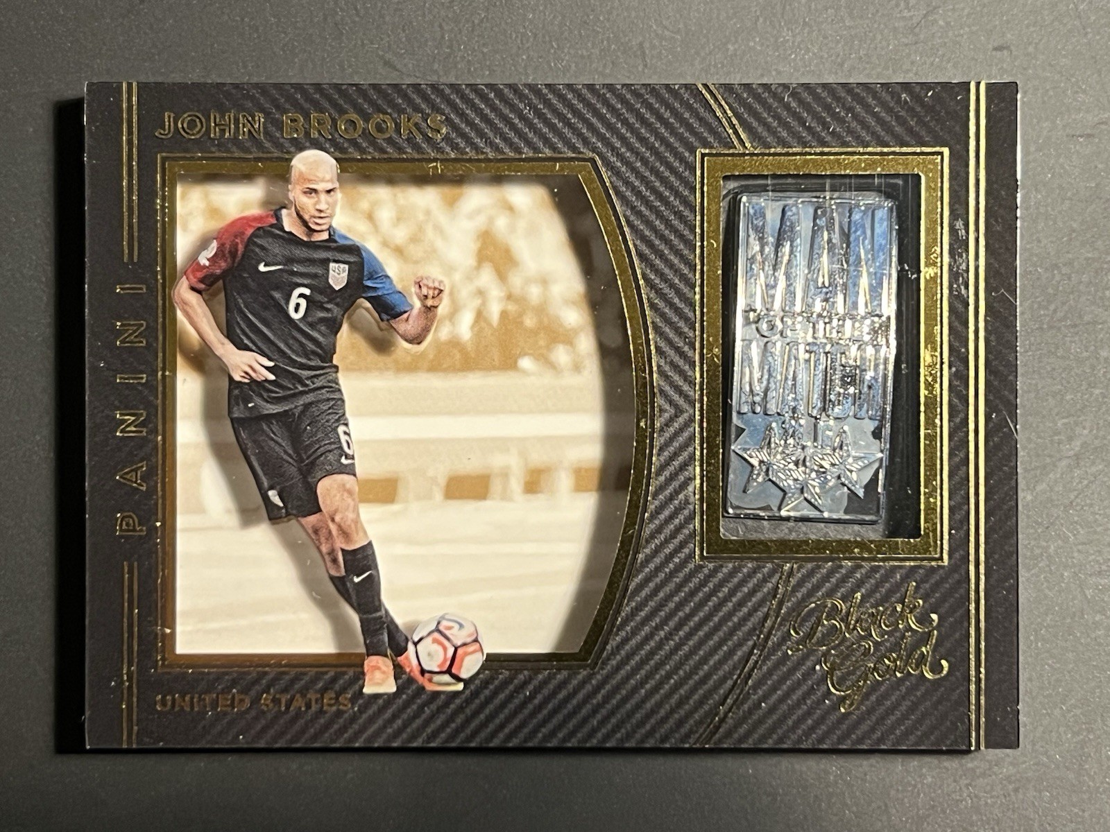 2016 Panini Black Gold John Brooks Man Of The Match USMNT USA MM-JBR ...