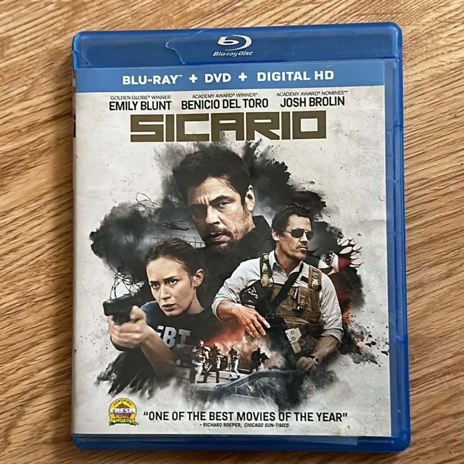 Sicario Blu-ray Movie Action Thriller Emily Blunt Josh Brolin Benicio ...