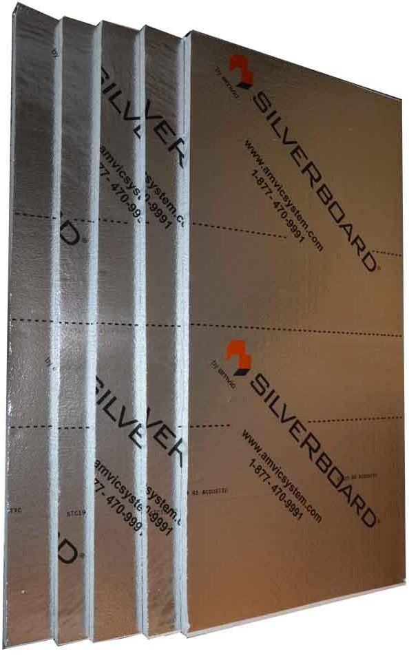 SilveRboard SB12AKIT 24x48" R5 Radiant Acoustic Insulation Kit - Pack ...