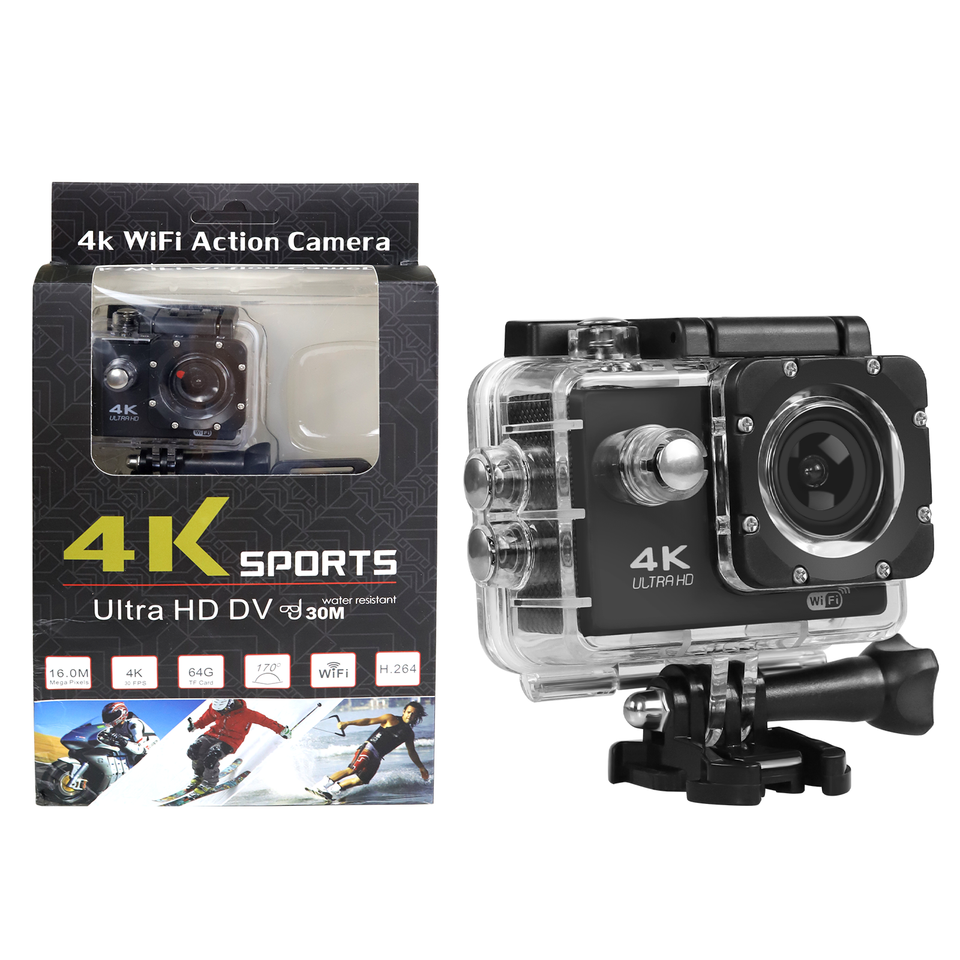 4K WiFi Action Camera Waterproof Sports Camera HD 1080P Screen ...