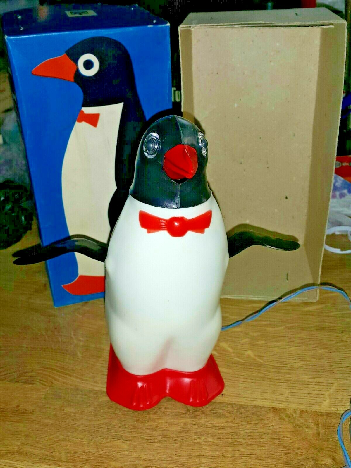 VINTAGE PENGUIN TOY BATT. OPERATED 70's CCCP REMOTE CONTR. RUSSIA USSR ...