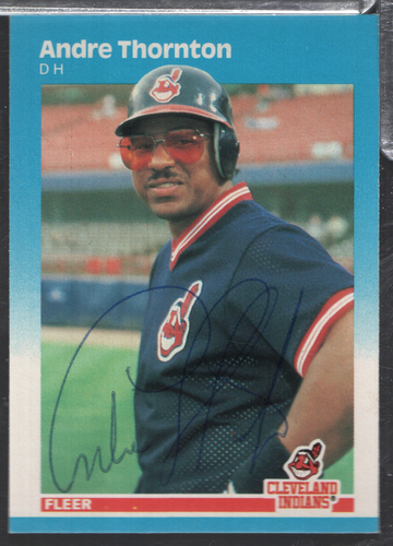 Andre Thornton Indians Autographed 1987 Fleer 262 w/COA 101923NPCD300 ...