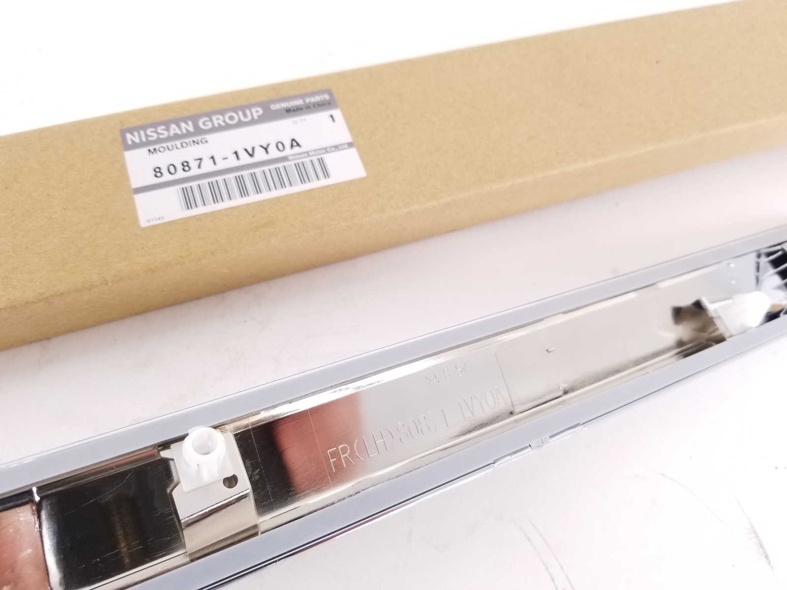Genuine OEM Nissan 80871-1VY0A Front Lower Left Door Molding Rogue ...