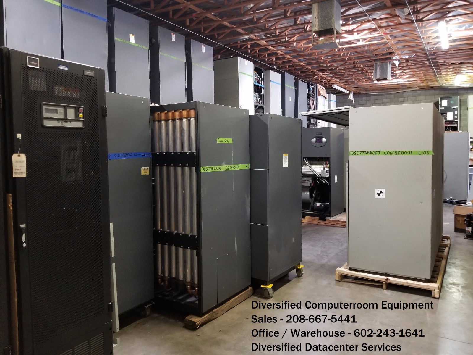 Liebert 20 Ton Upflow DS/ ICOM CW060 UH376C Chilled H2O CRAC | eBay