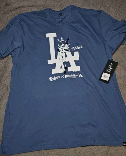 Dodgers Hololive Promo Baseball Shirt Limited Edition USADA PEKORA XXL ...