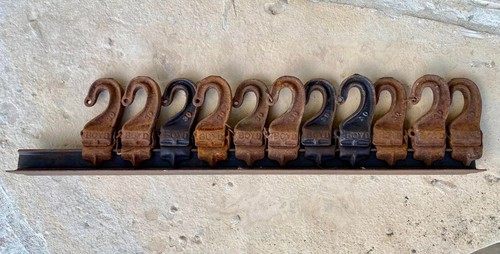 Stowell Steel Track Hay Trolley Track and 11 Hangers | eBay