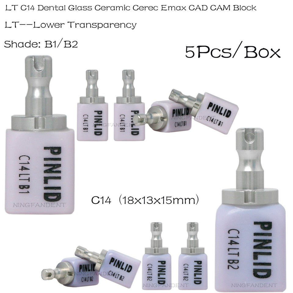 US C14 HT/LT Dental Lithium Disilicate Glass Ceramic Block Similar IPS ...
